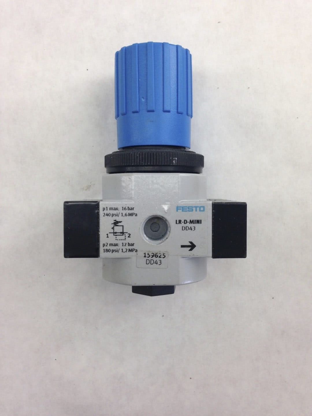 FESTO LR-D-MINI DD43 PRESSURE REGULATOR 180PSI (A847)