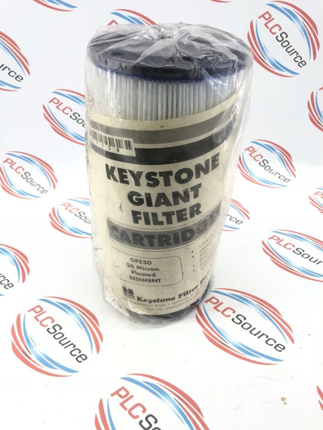 KEYSTONE GIANT FILTER GPE50 50 MICRON PLEATED SEDIMENT FILTER