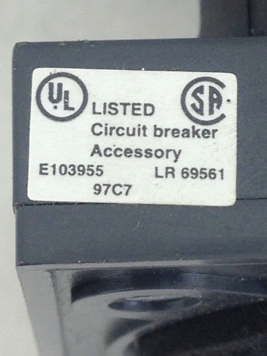 SIEMENS E103955 CIRCUIT BREAKER ACCESSORY LR69561 (A856)