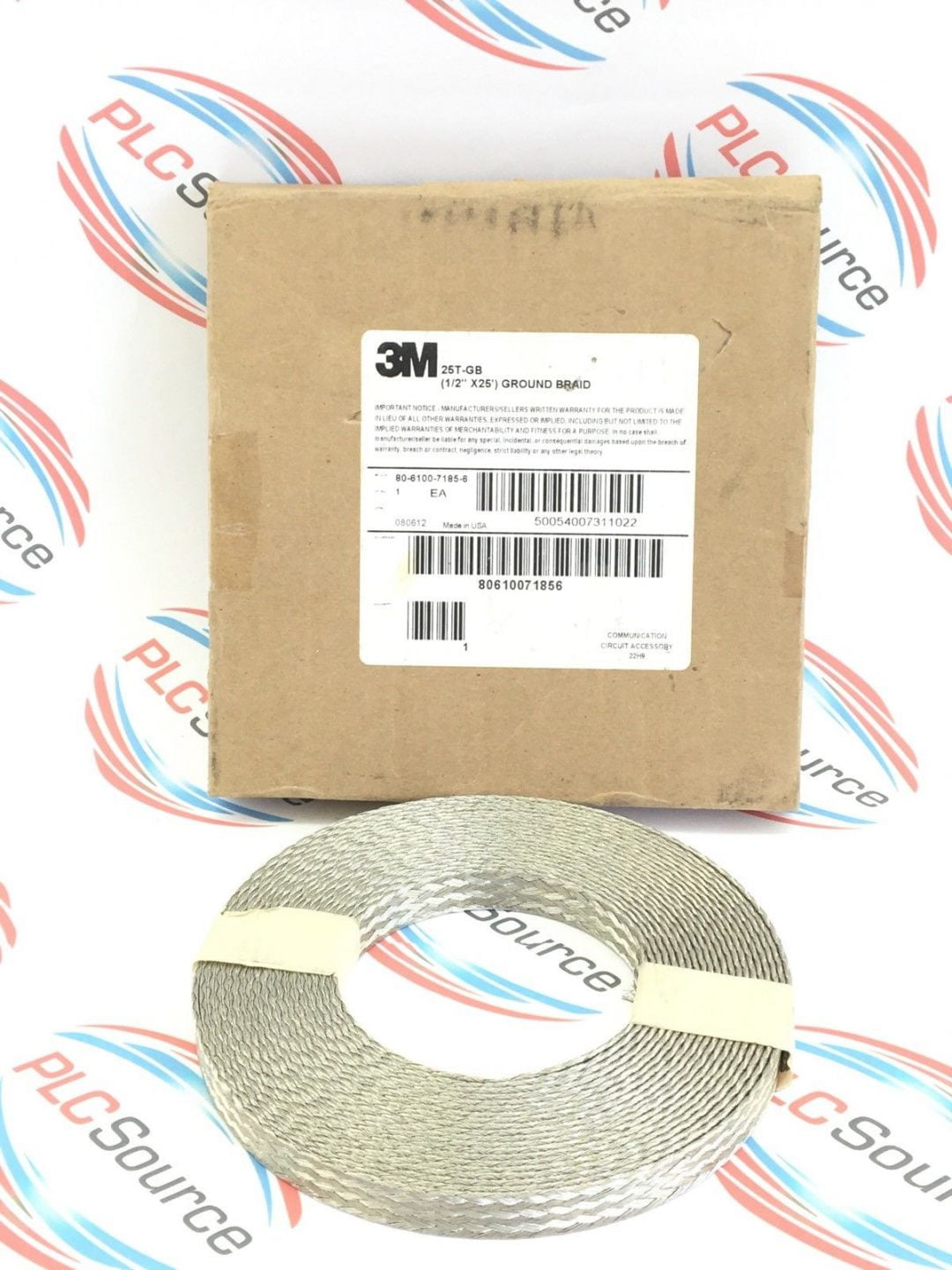 3M 25T-GB TINNED COPPER GROUND BRAID 1/2” X 25 FT