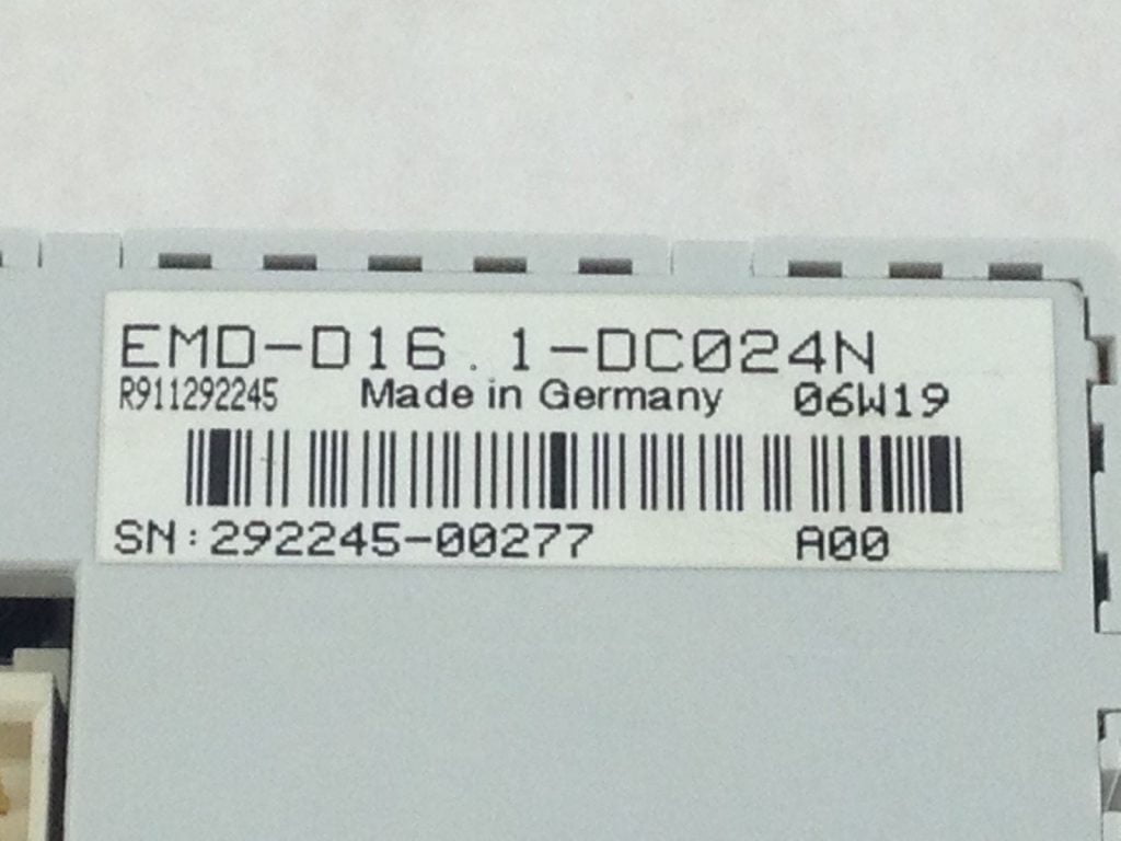 BOSCH REXROTH INDRAMAT EMD-D16.1-DC024N EMD PLUG-IN CONTROL MODULE (H204)