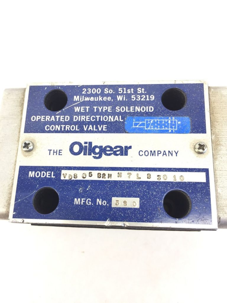 OILGEAR VDS-05-B2N-N-7-L-B-30-10 DIRECTIONAL CONTROL VALVE (B30)