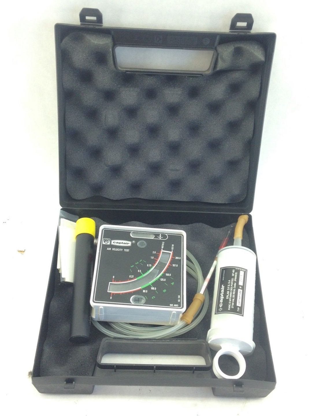 CAPTAIR # 2374 AIR VELOCITY TEST KIT w/ CASE (B112)