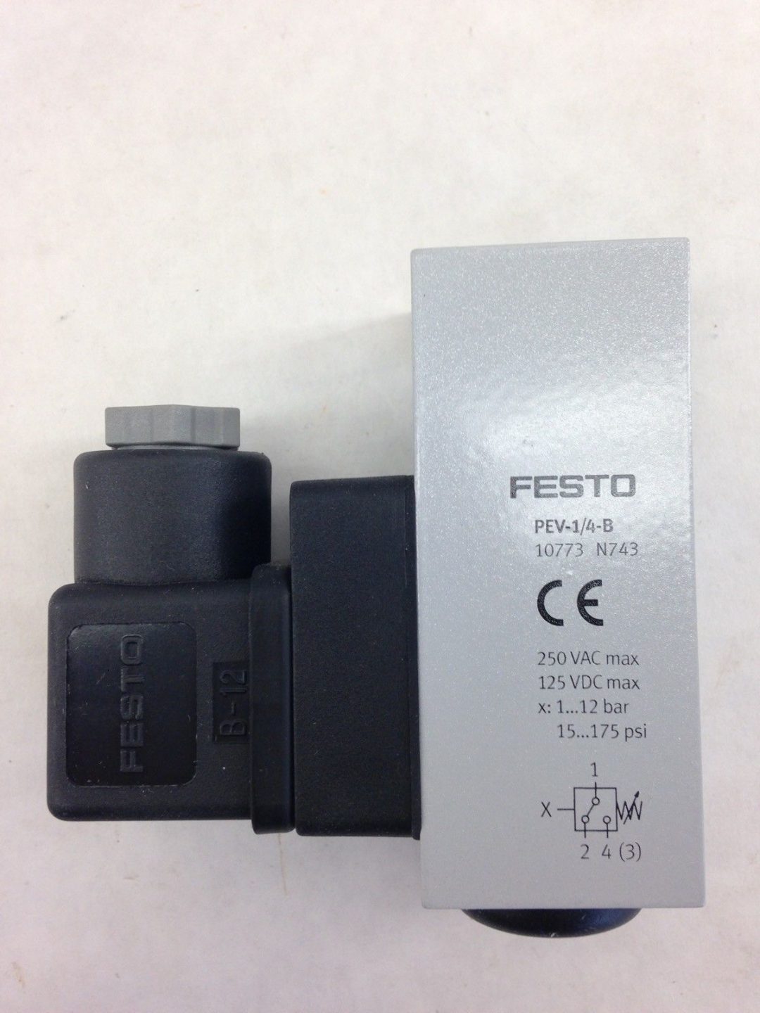 FESTO PRESSURE SWITCH 06621 PEV-1/4-B (F273)