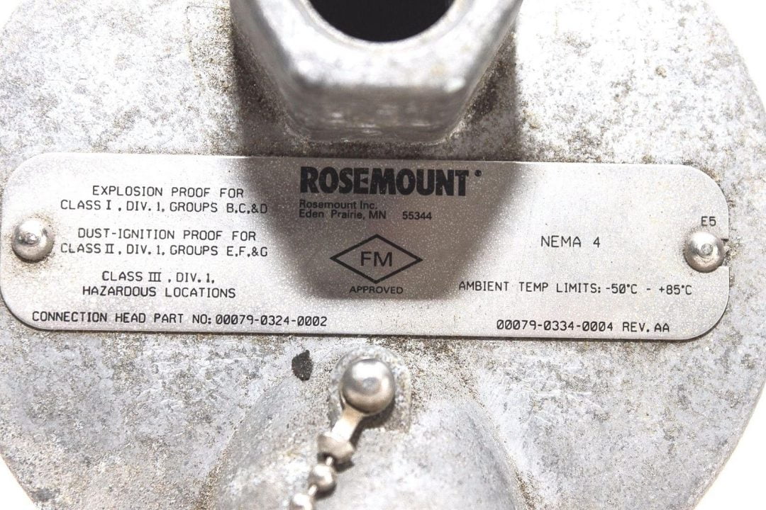 ROSEMOUNT 00079-0334-0004 HAZ LOC EXPLOSION PROOF CONNECTION HEAD (F43)