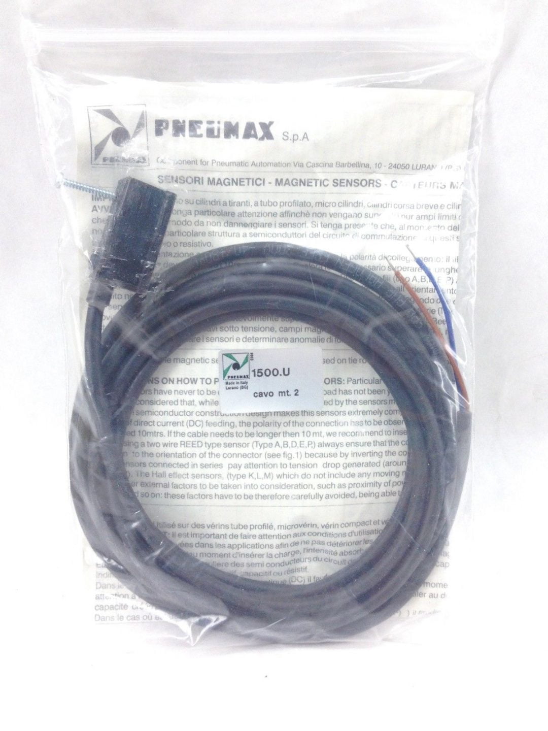 PNEUMAX 20AM MAGNETIC SENSOR 1500.U CAVO MT.2 (A870)