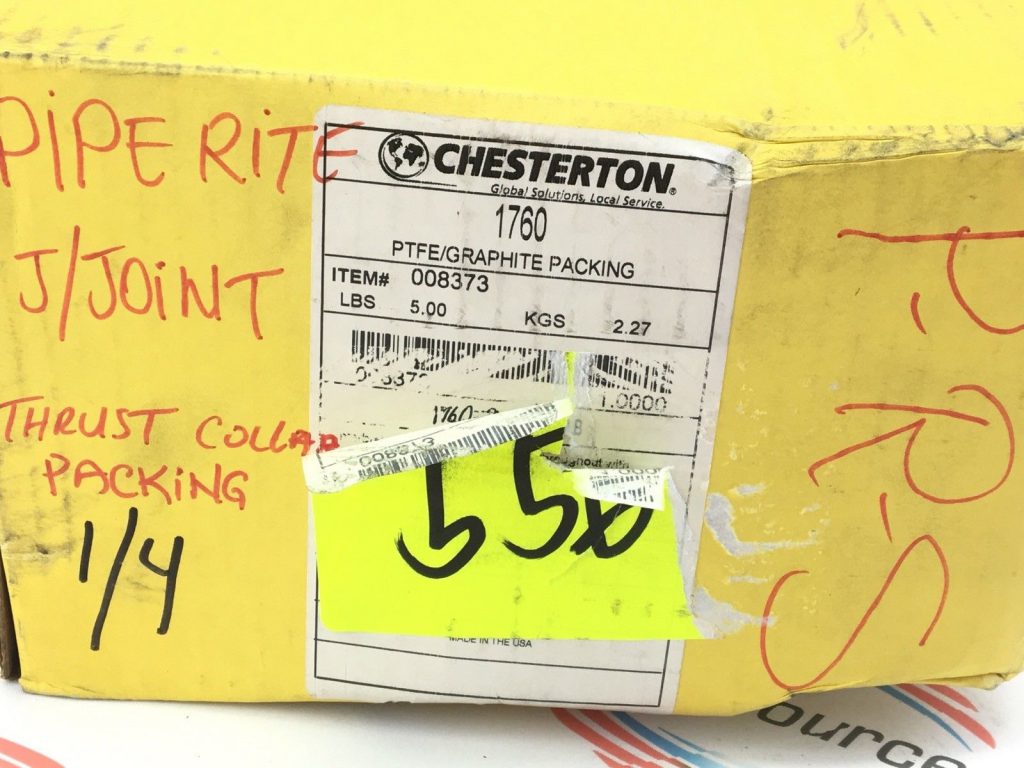 CHESTERTON 1760 8373 1/4 PTFE/GRAPHITE PACKING 5 LBS