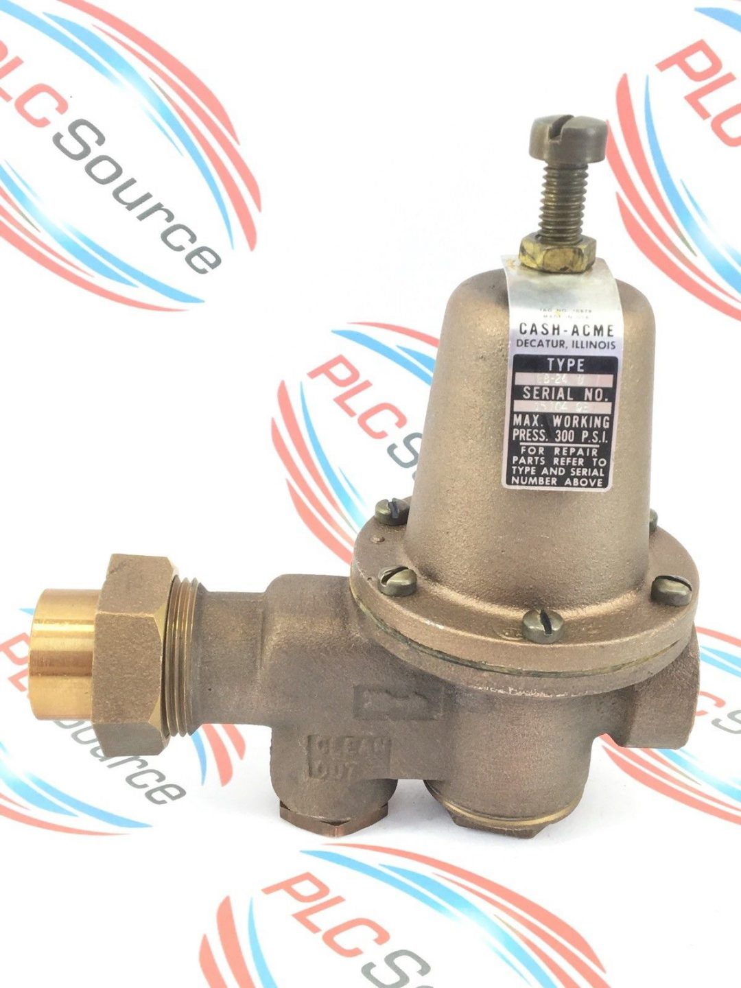 CASH-ACME EB-24U PRESSURE REGULATOR BY-PASS CHECK VALVE 3/4 10 ~ 40 PSI