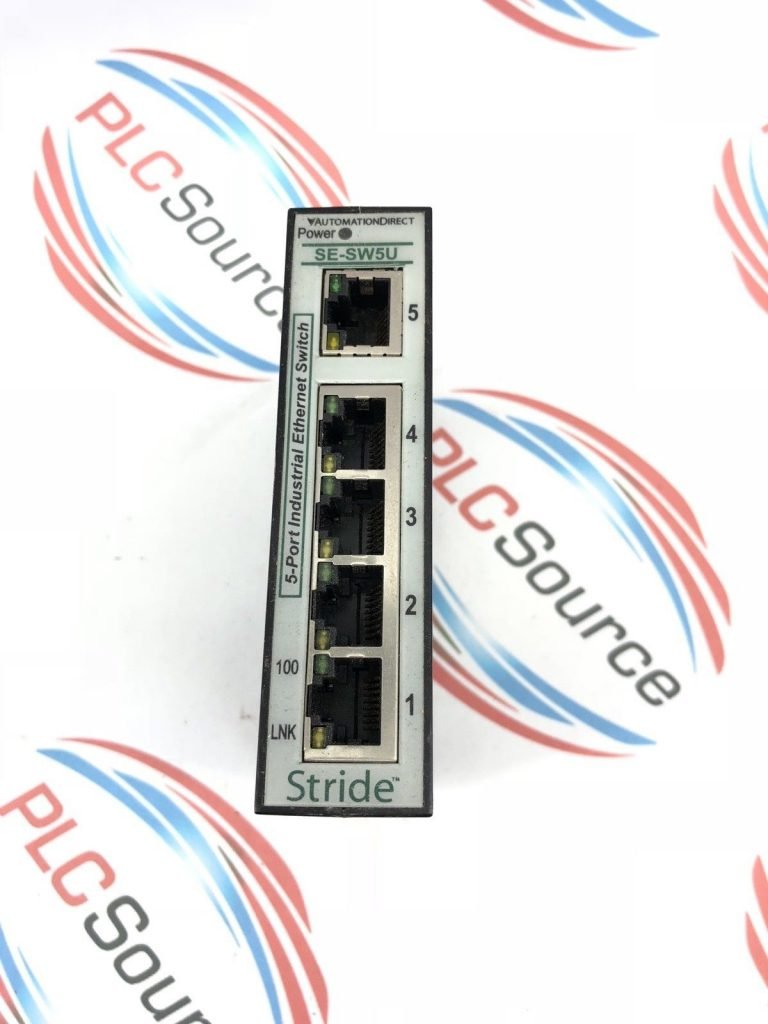 STRIDE SE-SW5U 5 PORT INDUSTRIAL ETHERNET SWITCH 10-30 VDC AUTOMATION ...