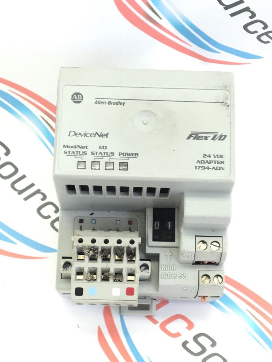 ALLEN BRADLEY FLEX I/O 1794-ADN SERIES B, F/W REV F 96265079 REV. C01