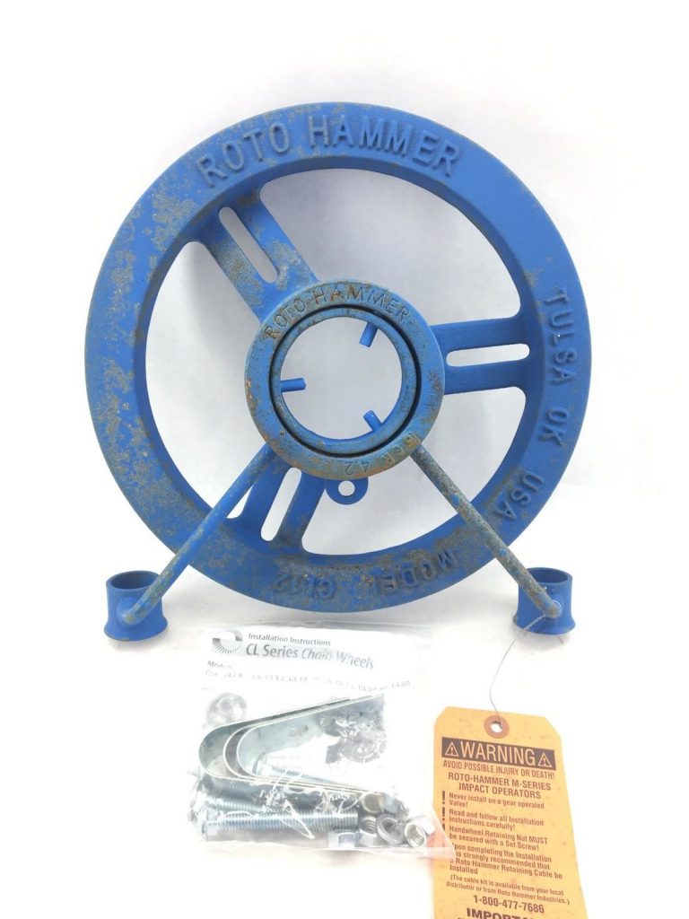 ROTO HAMMER CL-12 DUCTILE IRON CHAIN WHEEL 9-1/4 to 12-1/2" (B472)