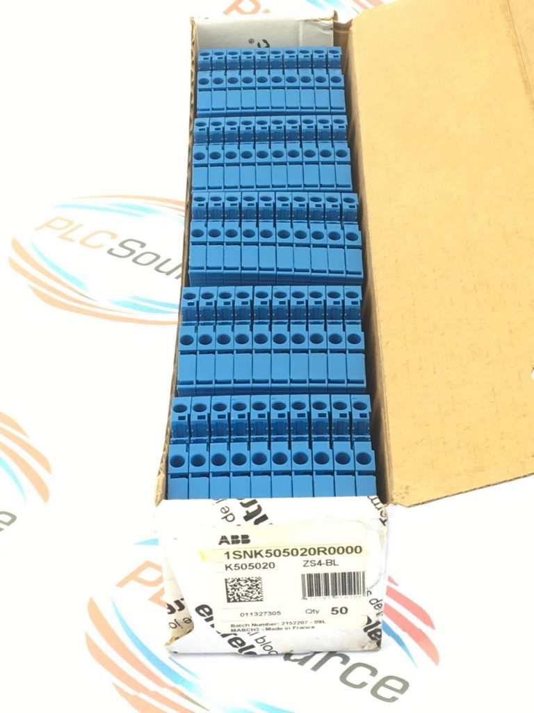 ABB 1SNK505020R0000 DIN RAIL TERMINAL BLOCKS K505020 ZS4-BL (F101)