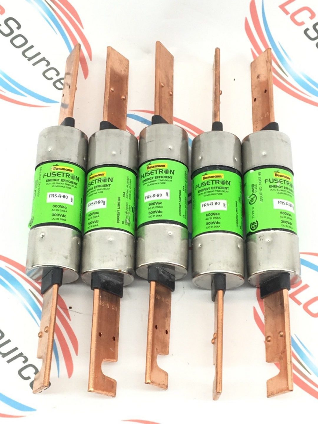 BUSSMANN FUSETRON FRS-R-80 CLASS RK5 FUSES 5-PK (J44)