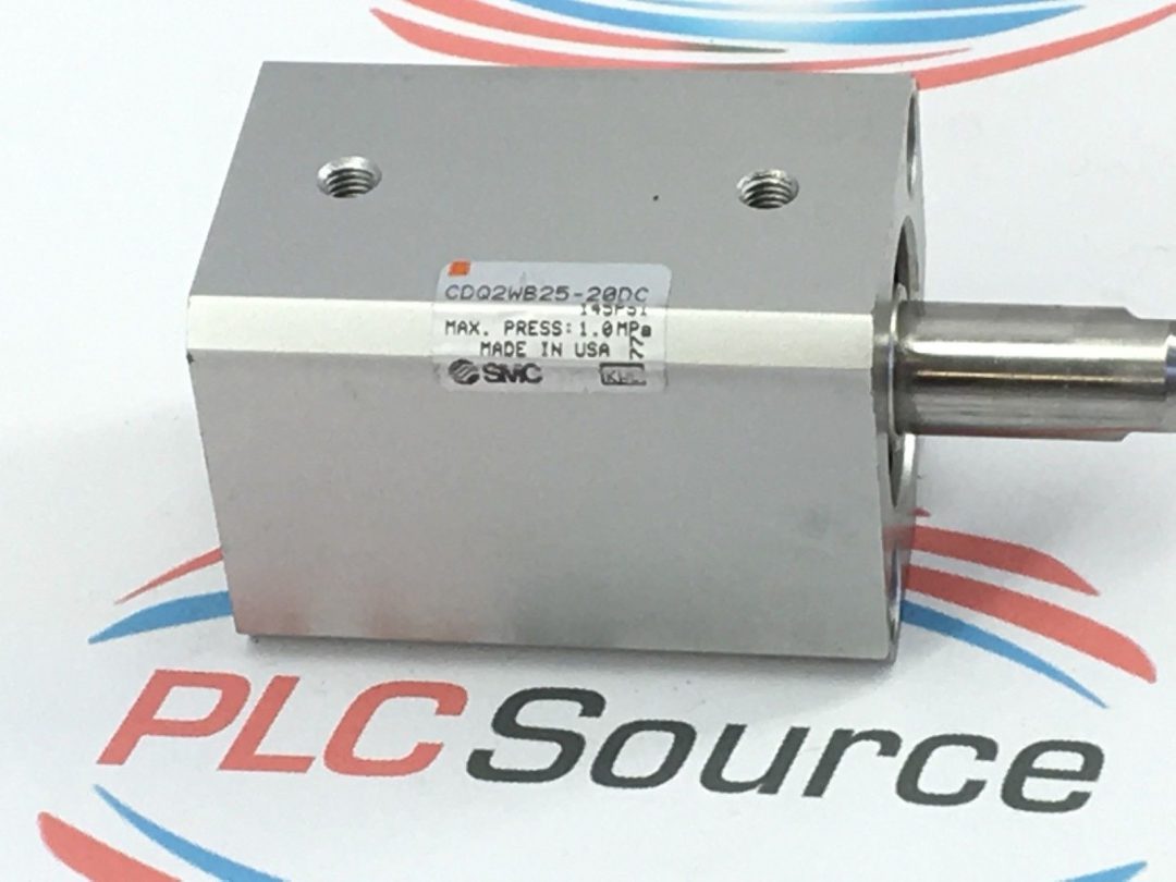 SMC CDQ2WB25-20DC COMPACT PNEUMATIC CYLINDER 145PSI MAX PRESSURE: 1.0MPa