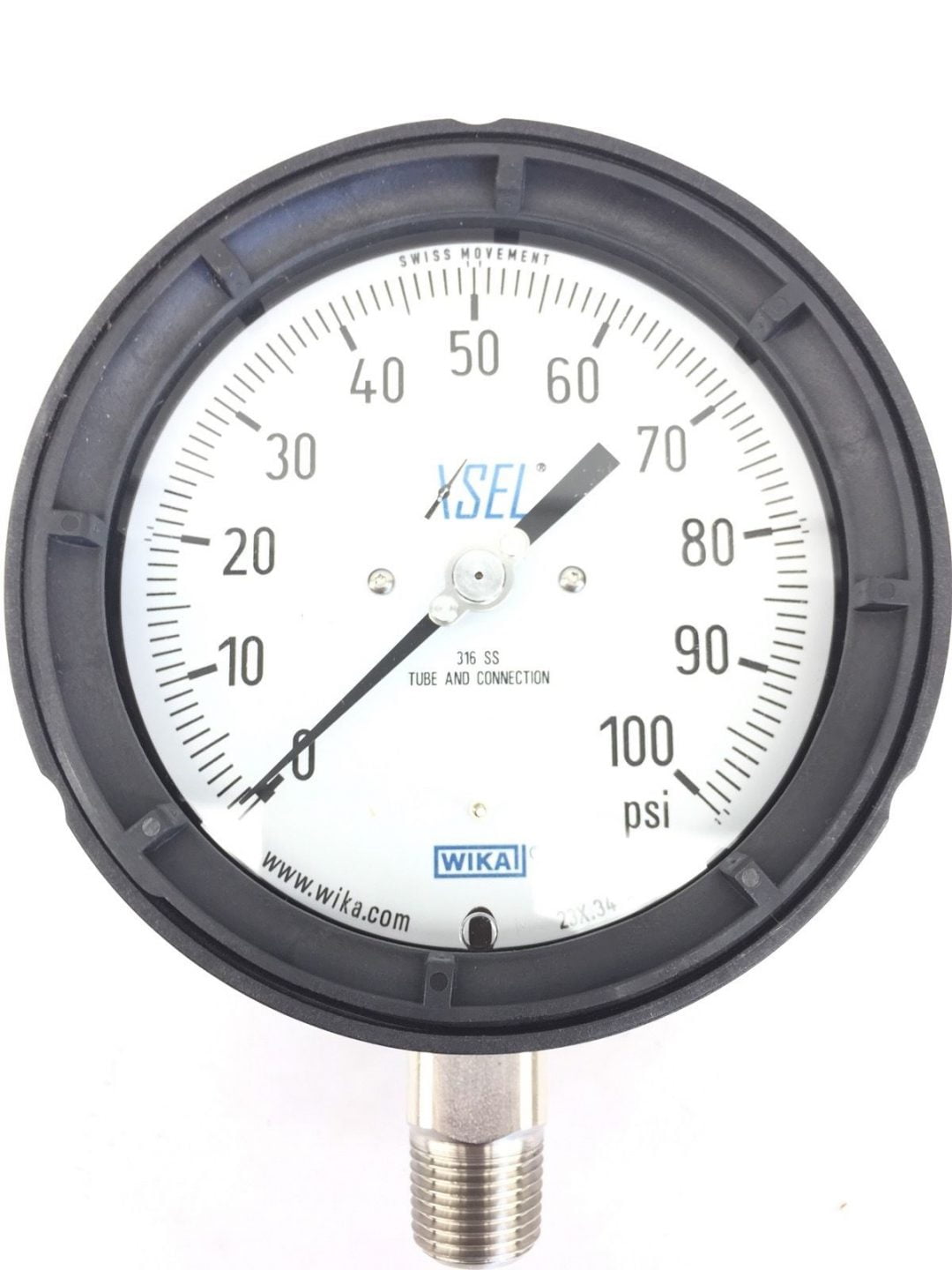 WIKA Gauge 9834834 100 PSI 232.34 4.5 1/2 NPT LM (H218)