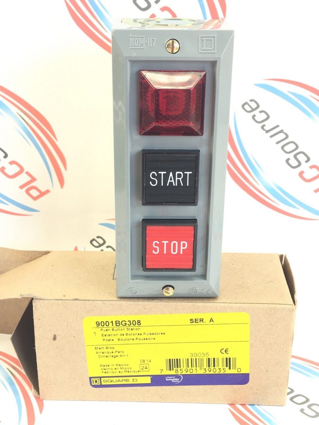 SQUARE D 9001BG308 SERIES A PUSH BUTTON STATION, START-STOP