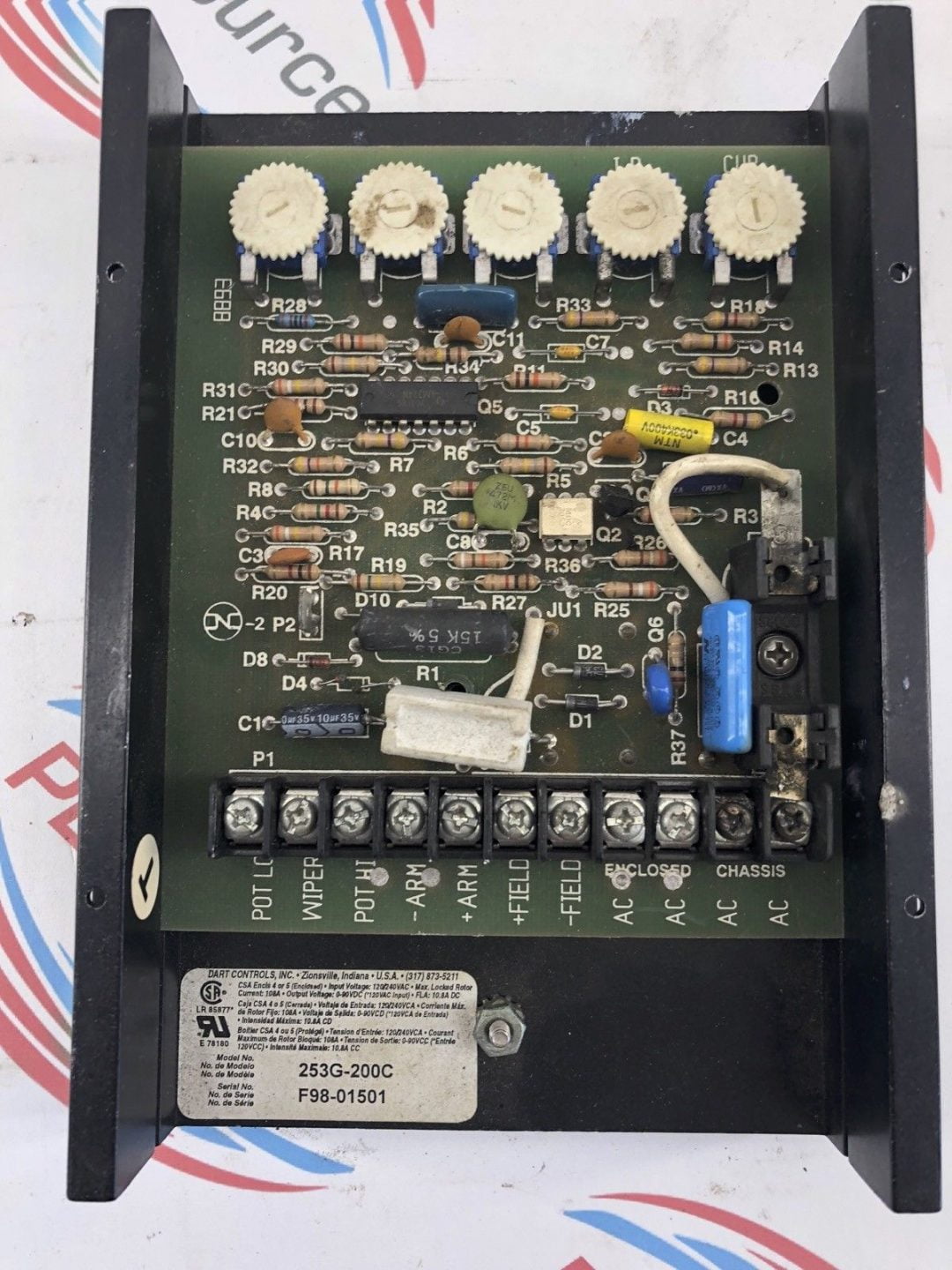 DART CONTROLS 253G-200C MOTOR SPEED CONTROLLER