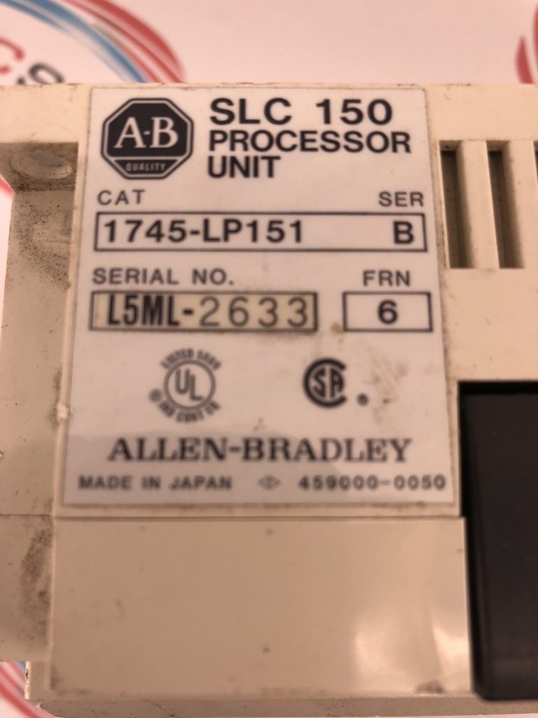 ALLEN BRADLEY 1745-LP151 SLC 150 PROCESSOR UNIT