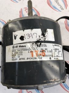 GE Motor 5KCP39MG 5808S SINGLE PHASE 1075RPM 208-230VAC 2.30A 60HZ