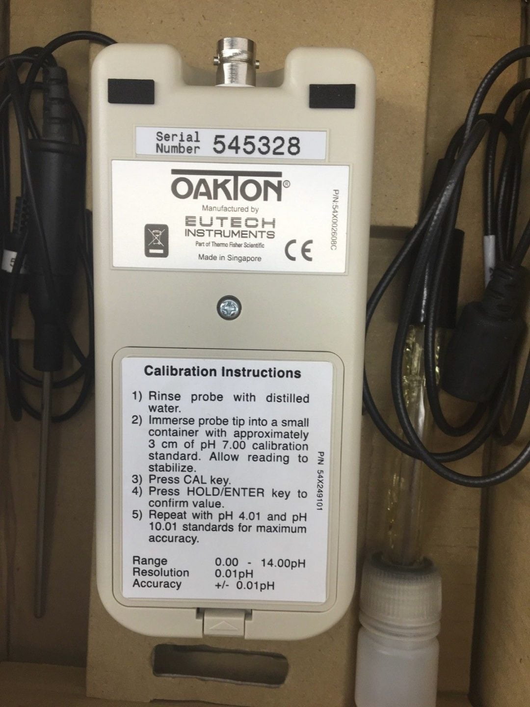 EUTECH INSTRUMENTS OAKTON pH 6 ACORN SERIES pH/mV/C METER