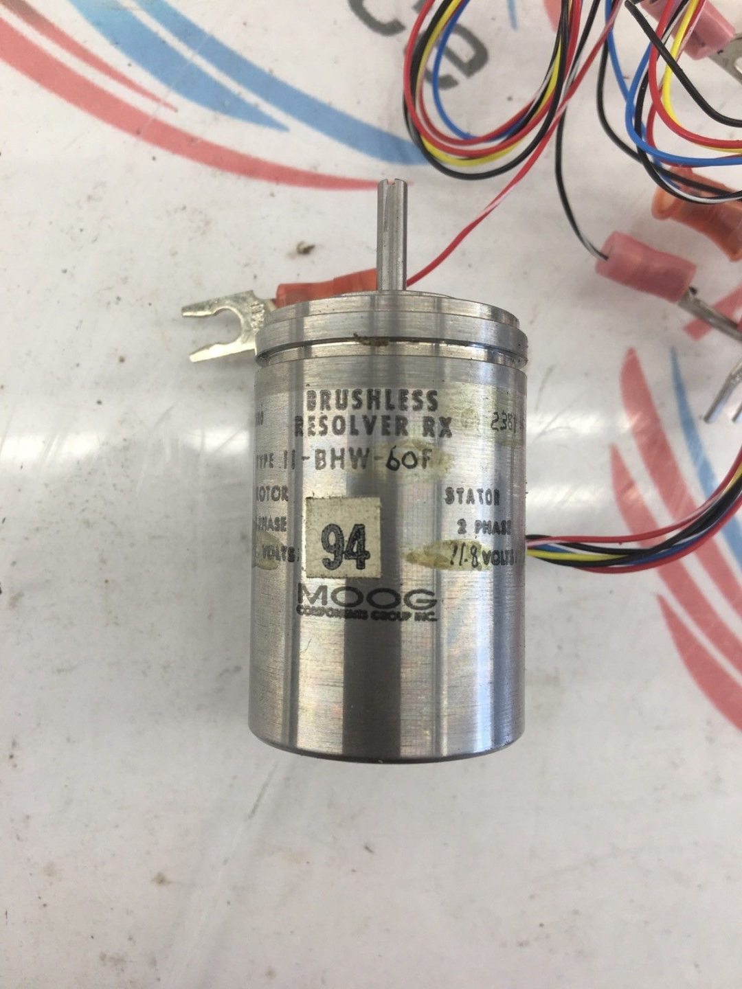 MOOG BRUSHLESS RESOLVER RX 11-BHW-60F, MFR-4H618