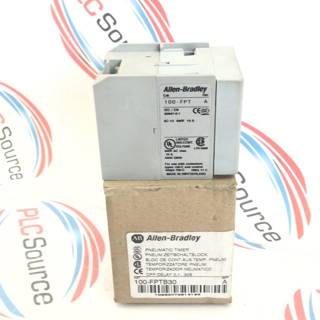 ALLEN BRADLEY 100-FPTB30 SERIES A PNEUMATIC TIMER MODULE