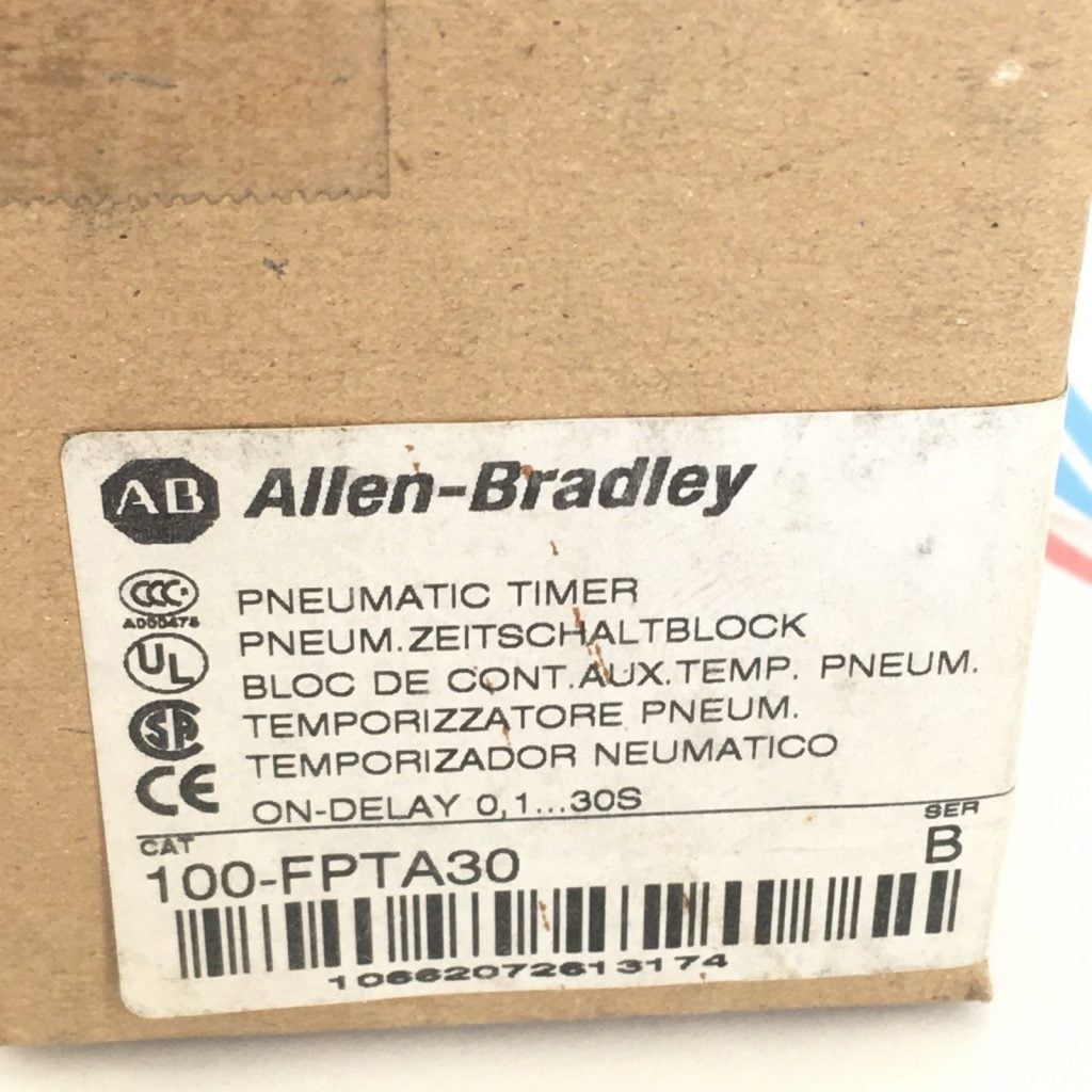 ALLEN BRADLEY 100-FPTA30 SERIES B PNEUMATIC TIMER