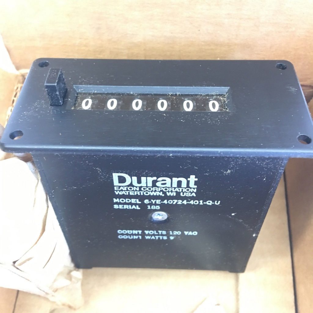 EATON DURANT 6-YE-40724-401-Q-U MODEL ?YE PANEL MOUNT ELECTRONIC COUNTER