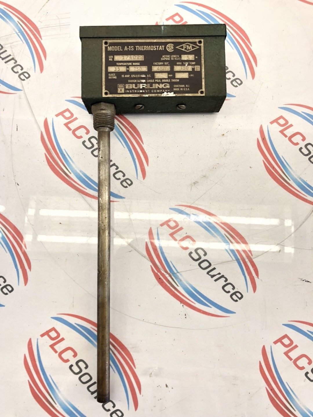 BURLING INSTRUMENT A-1S THERMOSTAT SWITCH
