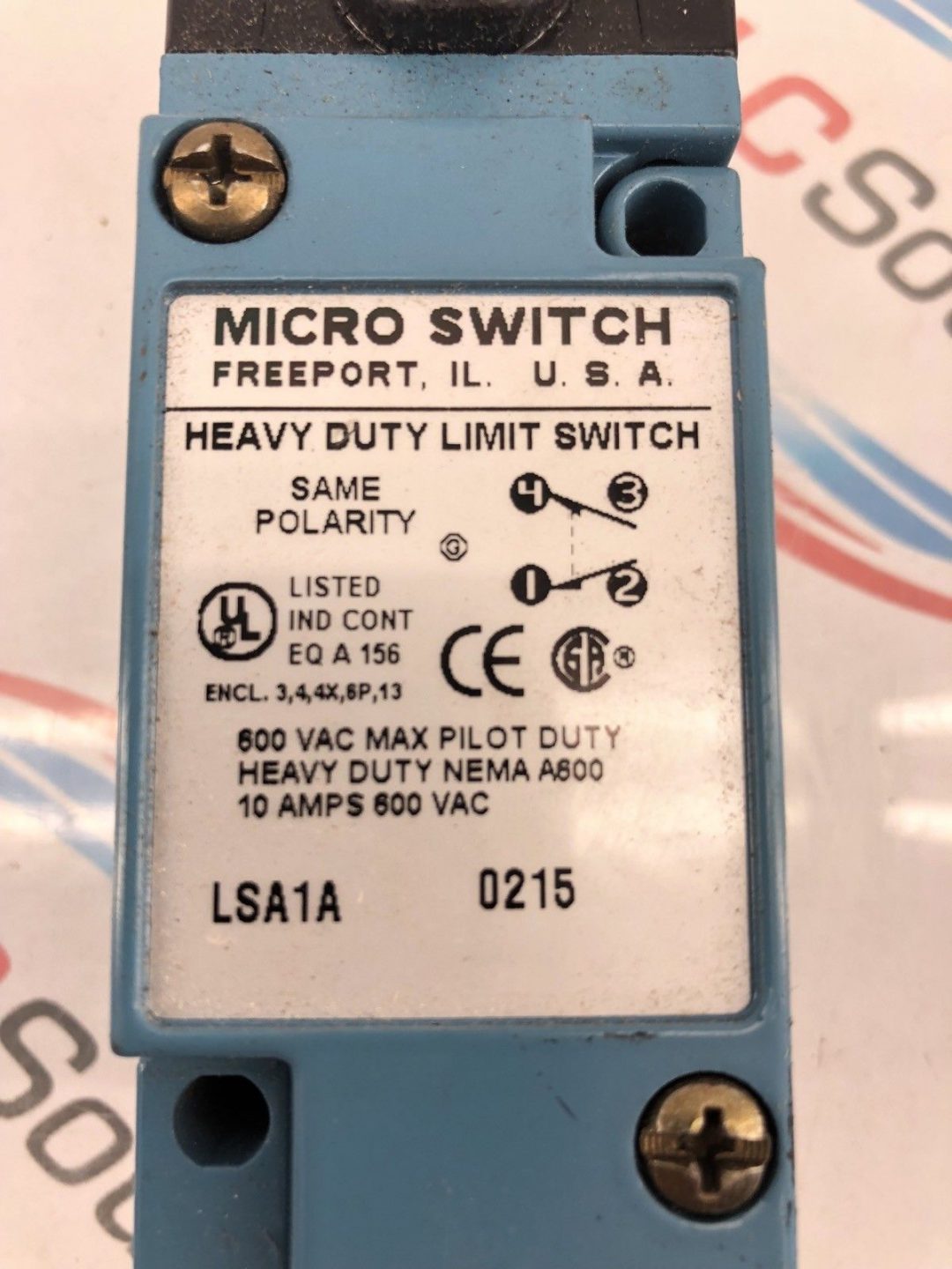 MICRO SWITCH LSA1A HEAVY DUTY LIMIT SWITCH