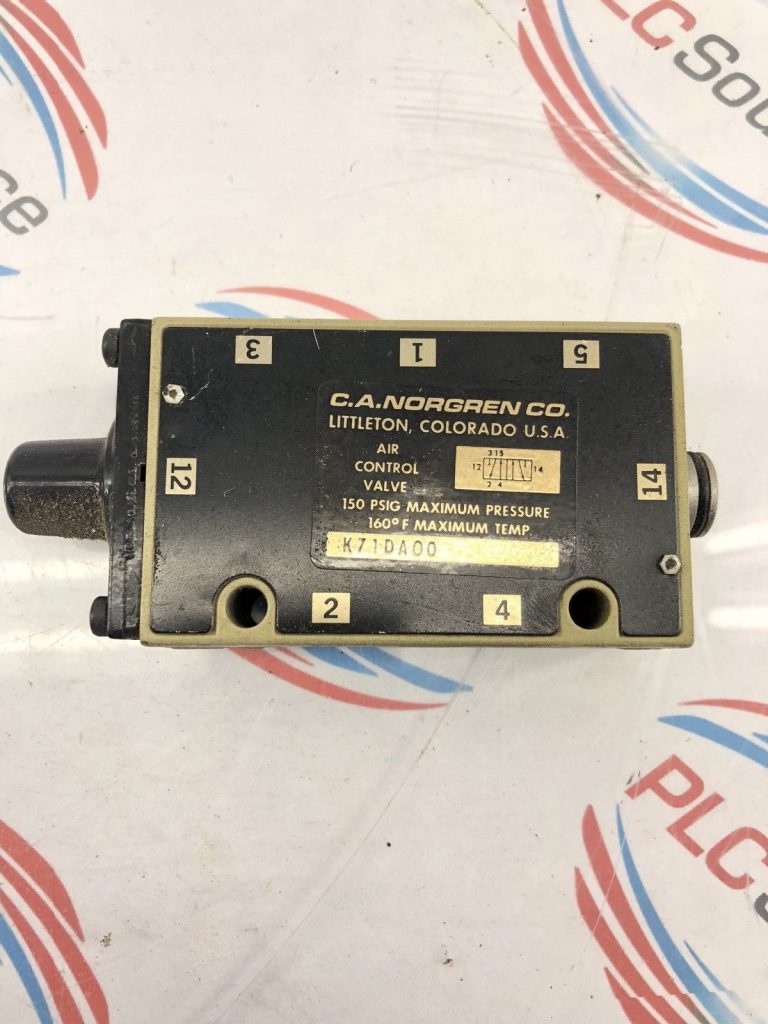 NORGREN K71DA00 AIR CONTROL VALVE 150 PSIG
