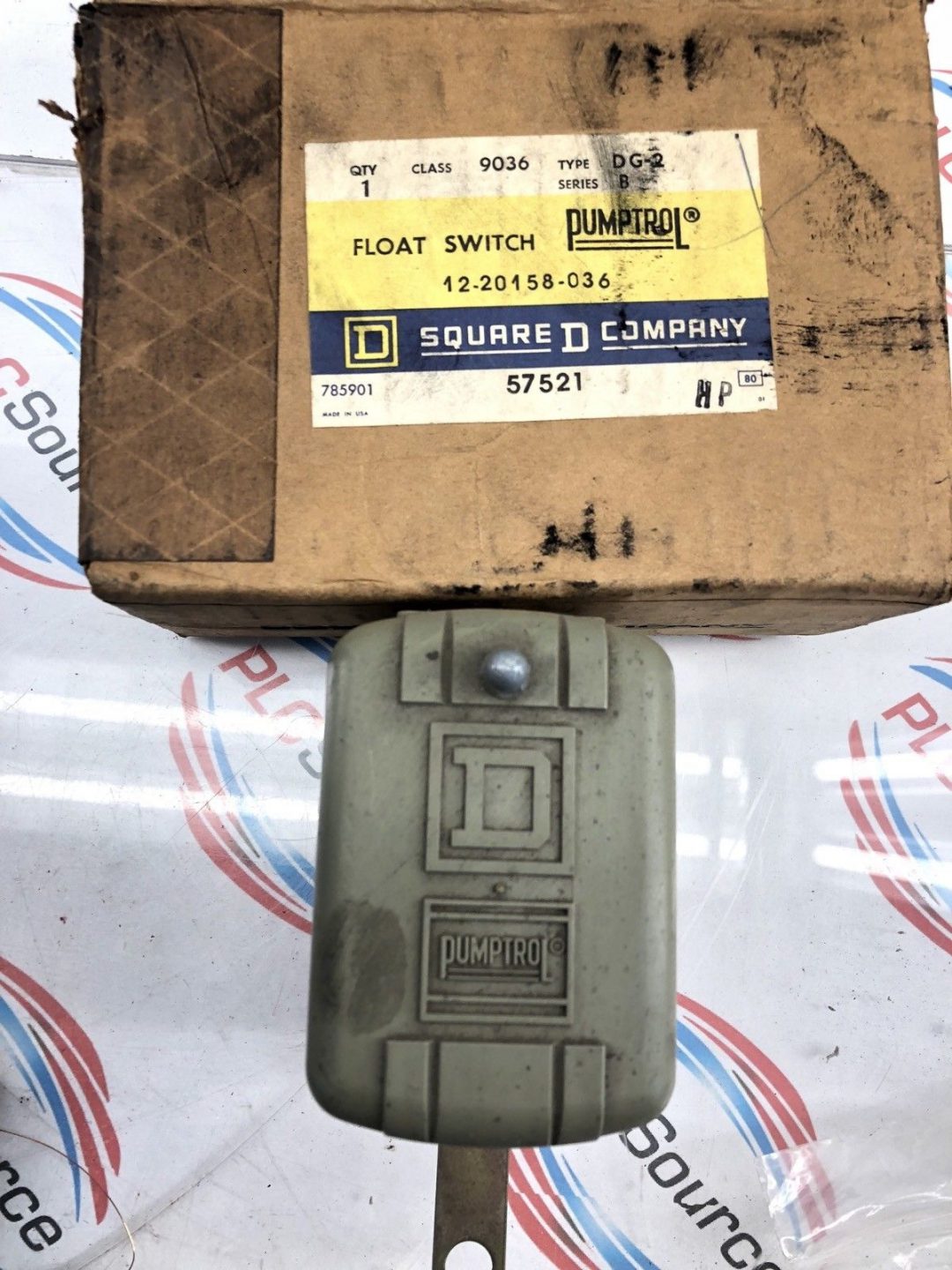 SQUARE D DG-2 CLASS 9036 SERIES B PUMPTROL FLOAT SWITCH