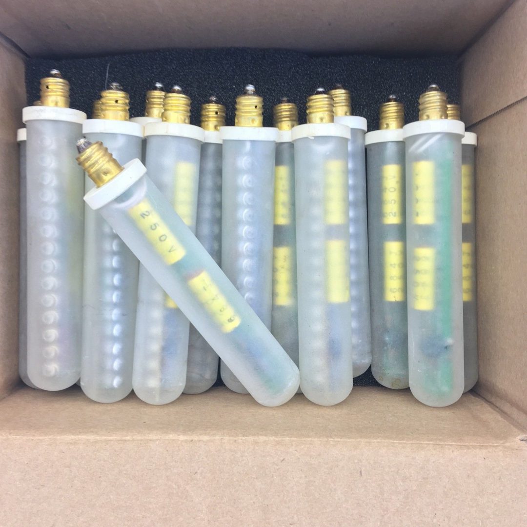 LED EXIT SIGN T6 TUBE BULBS 4-1/2" L, E10 Mini Candelabra Base 684J ...