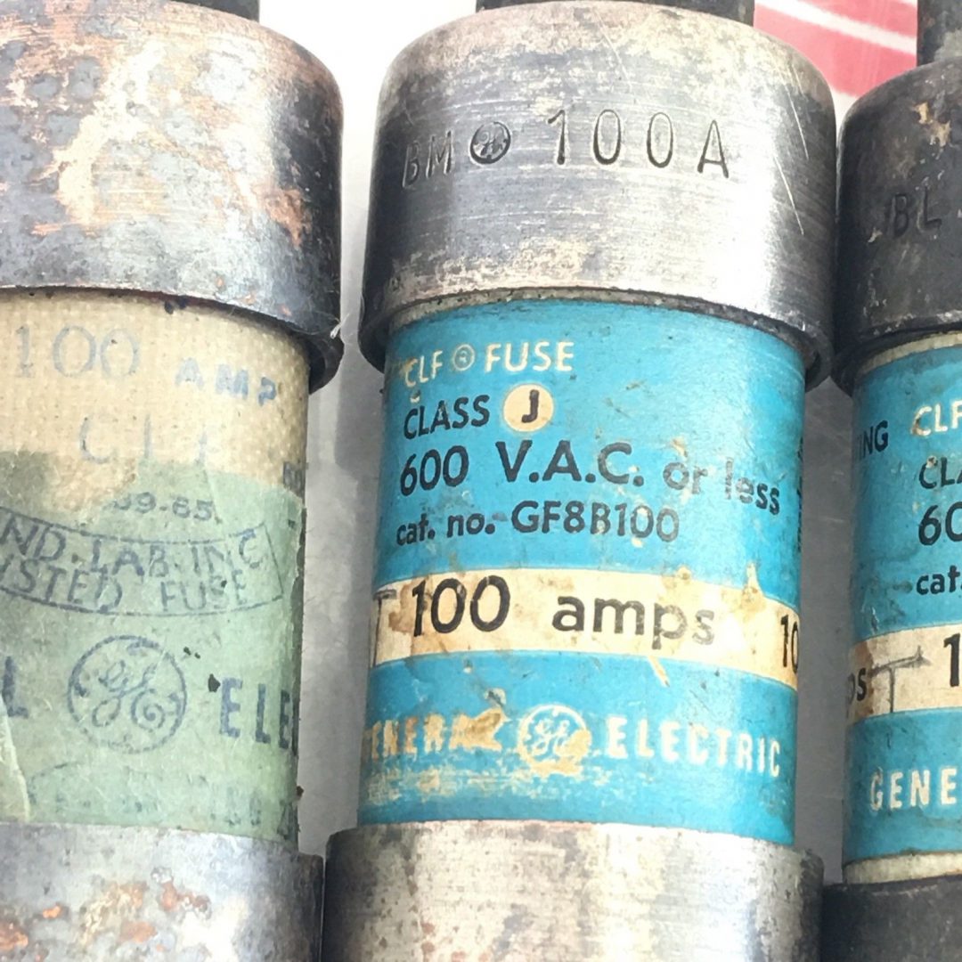 GENERAL ELECTRIC GF88100 CLASS J FUSES 100A 600VAC 8-PACK