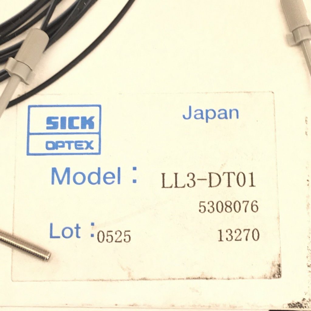 SICK OPTEX LL3-DT01 OPTICAL FIBER SENSOR