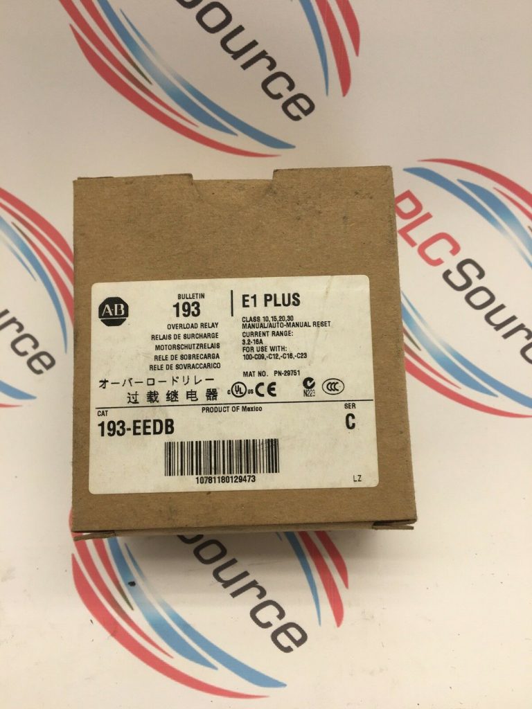 ALLEN-BRADLEY 193-EEDB SOLID STATE OVERLOAD RELAY