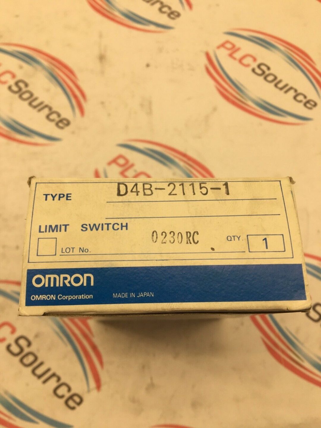 OMRON D4B-2115-1 SAFETY LIMIT SWITCH