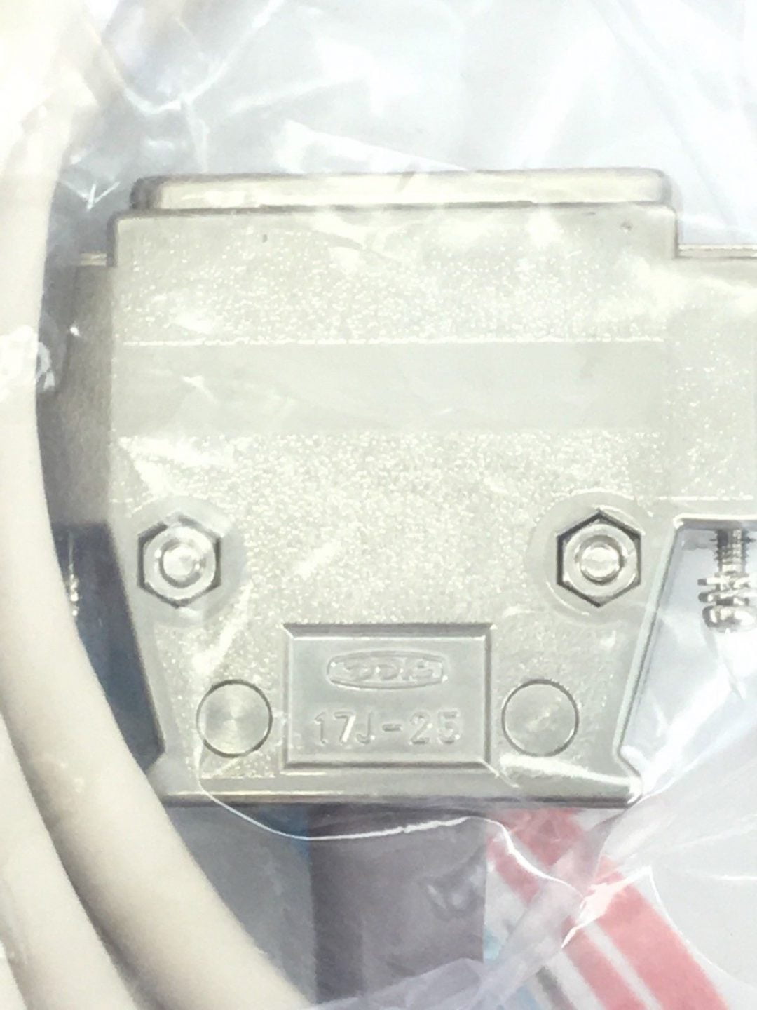 DDK 17J-25 METAL CASED MALE to MALE 14 FEET CONNECTOR CABLE for GP to PLC