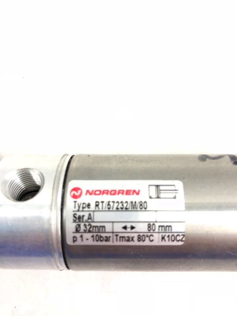 NORGREN RT/57232/M/80, 32X80MM, P1-10 BAR AIR CYLINDER, (H297)