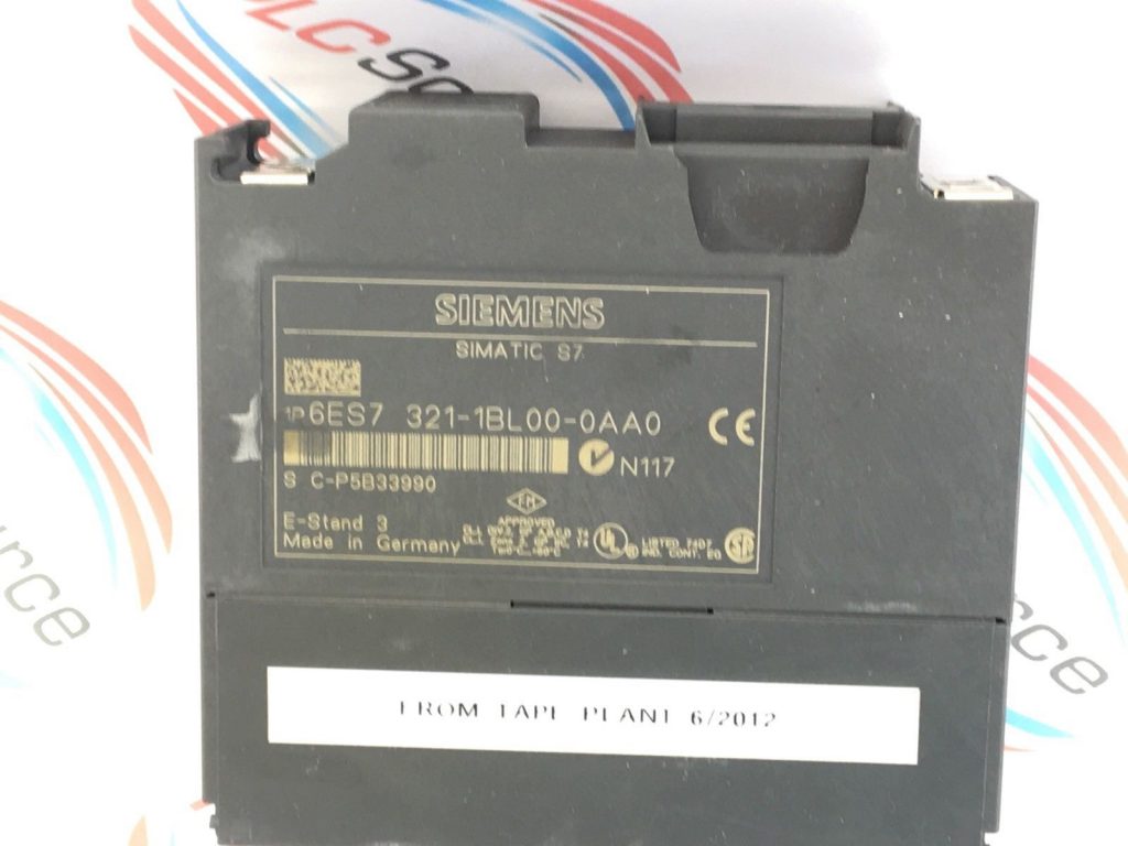 SIEMENS SIMATIC S7-300 1P 6ES7 321-1BL00-0AA0 SM 321 DIGITAL INPUT MODULE